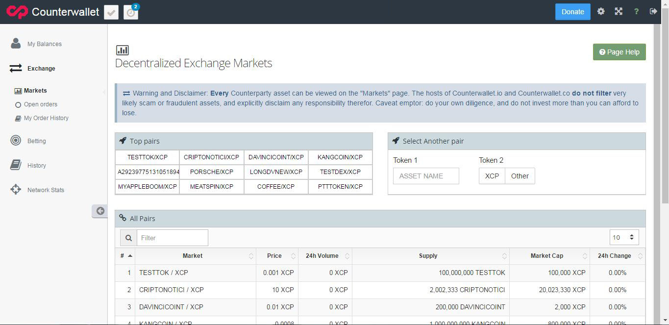 Tutorial: Cómo utilizar la plataforma descentralizada Counterparty