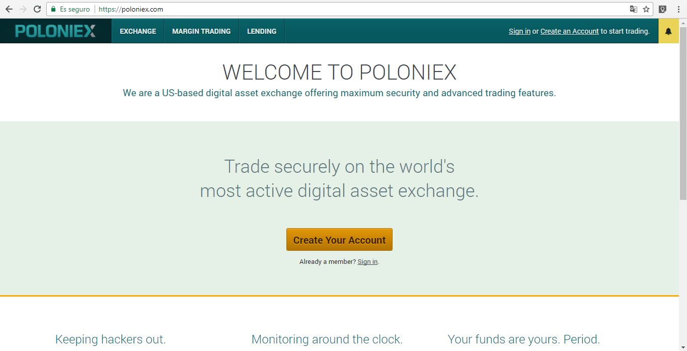 Tutorial: aprendiendo trading básico en Poloniex