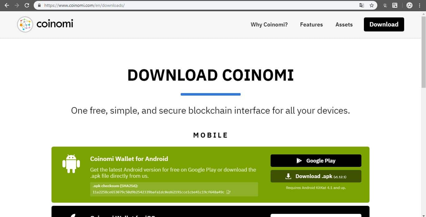 Coinomi permite usar tu monedero en cualquier dispositivo