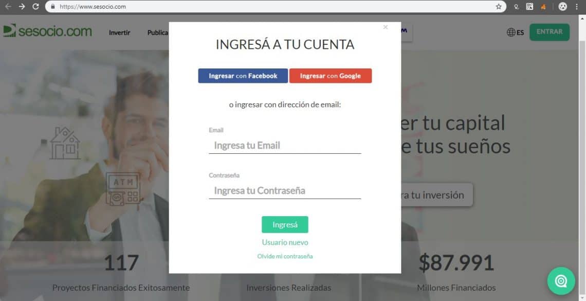 SeSocio: realiza inversiones alternativas usando tus criptomonedas