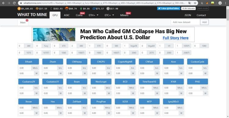 Aprende a calcular la rentabilidad de minar criptomonedas con Whattomine
