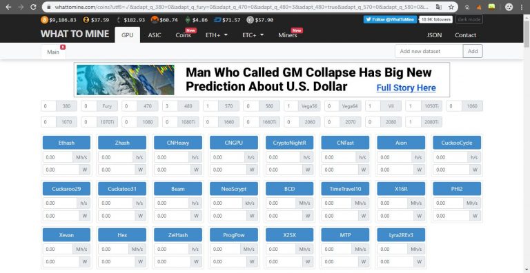 Aprende a calcular la rentabilidad de minar criptomonedas con Whattomine