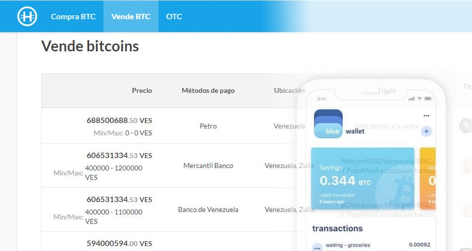 Usuarios de BlueWallet podrán realizar intercambios en plataforma P2P ...