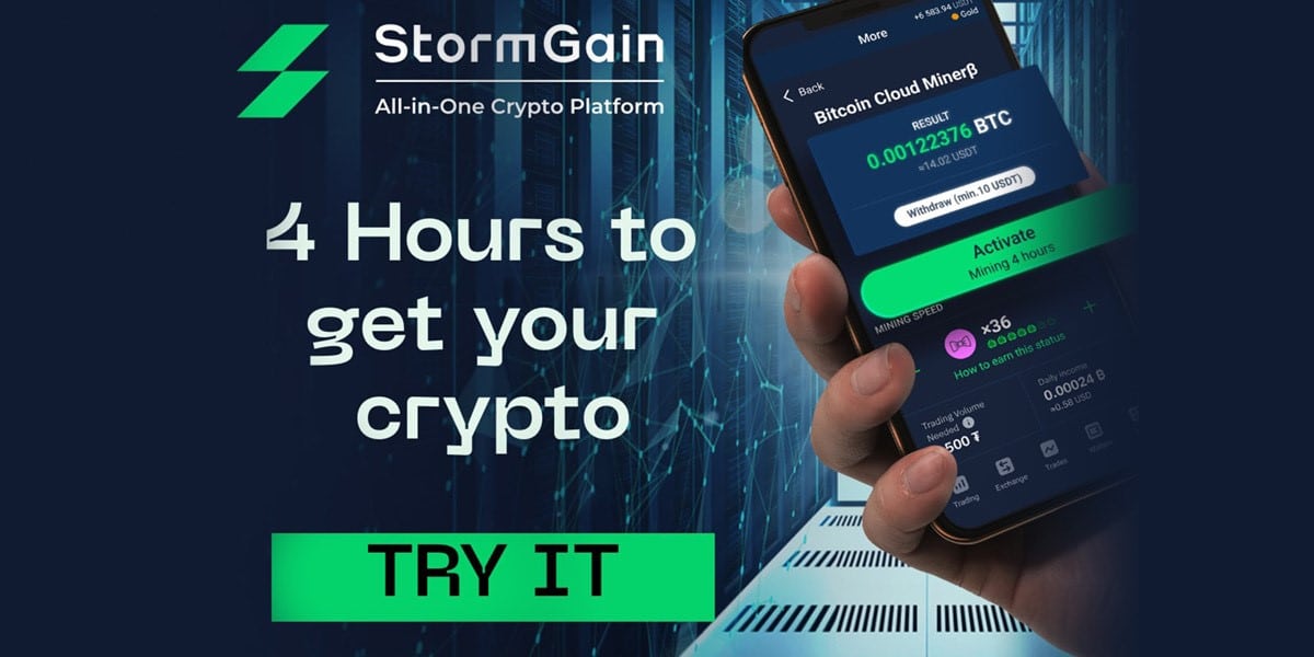 StormGain hace accesible la minería de cripto a todos desde teléfonos ...