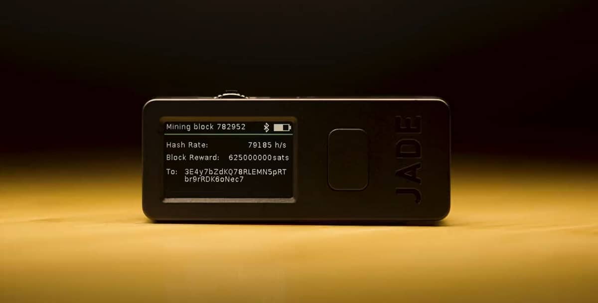 La wallet Jade ahora puede minar Bitcoin, pero en 11 billones de años
