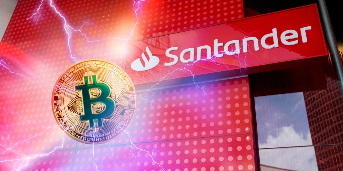 Banco Santander destaca el potencial de la red Lightning de Bitcoin