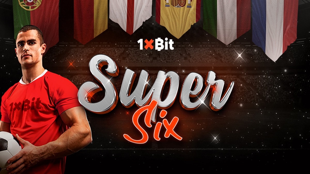 Super Six: torneo de 1xBit para fanáticos del fútbol con un premio de 6 BTC