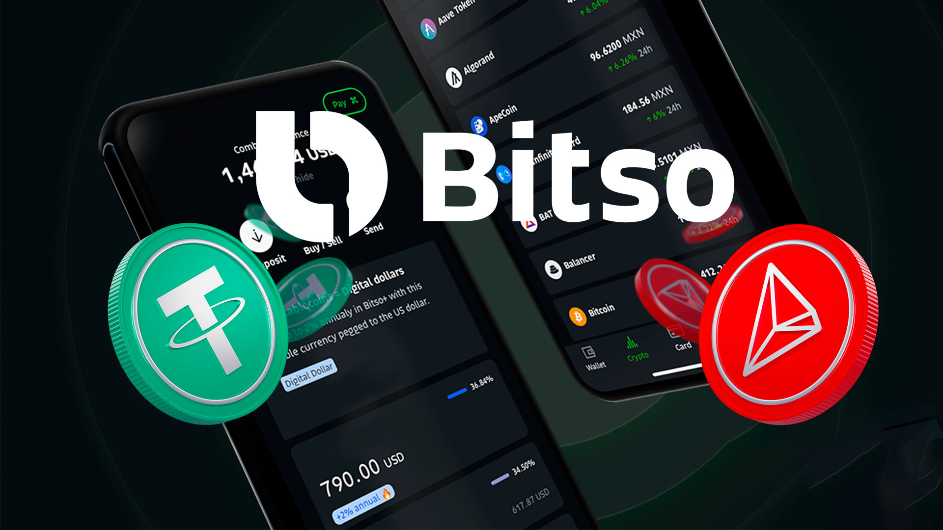 Bitso integra la red Tron para transacciones con USDT