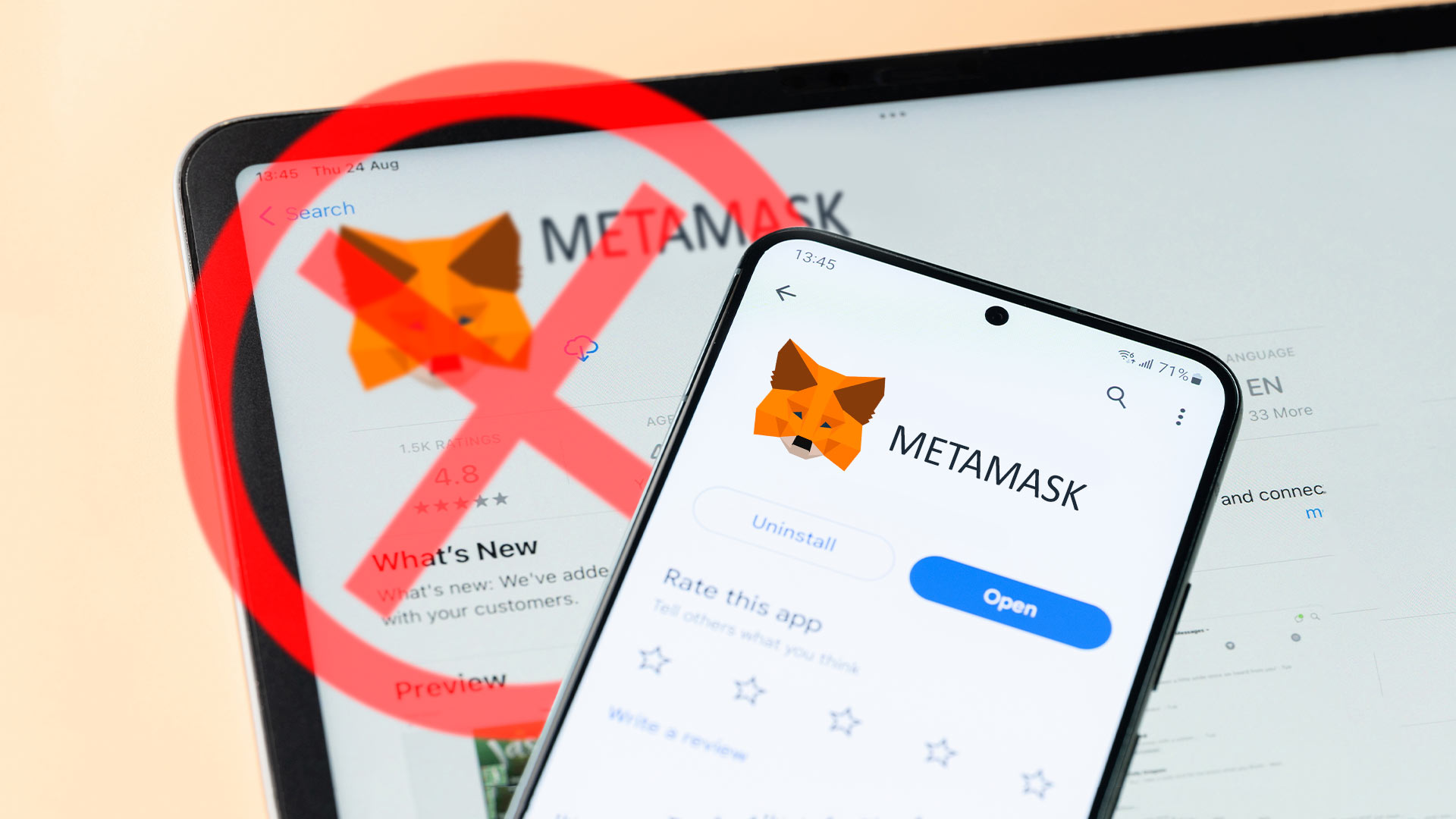 MetaMask fue eliminada de la Apple Store