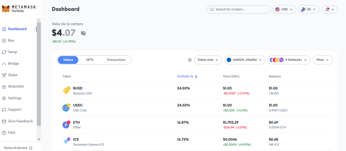 Metamask Portfolio, una herramienta para administrar criptomonedas en ...