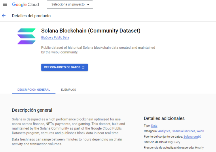 Google Cloud integra a Solana en su herramienta de análisis BigQuery