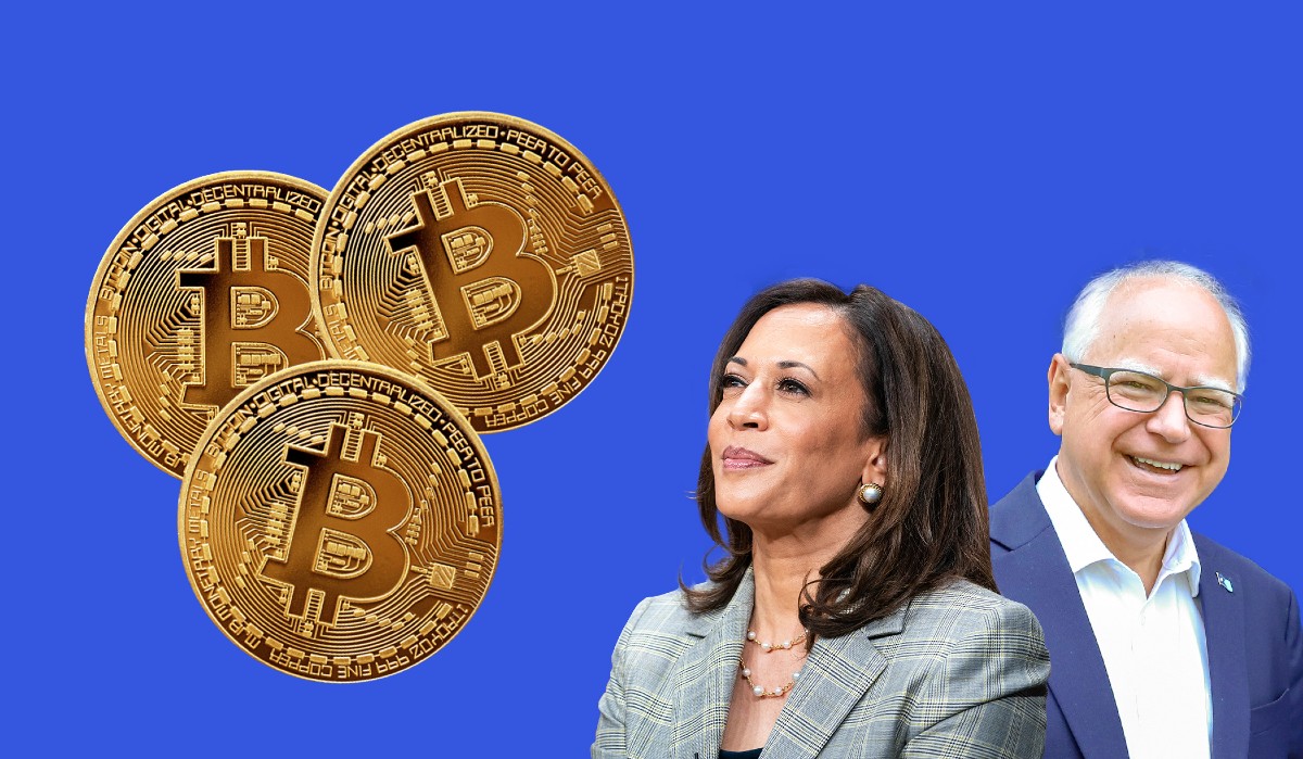 Kamala Harris desafiará a Trump con una dupla sin historial sobre Bitcoin