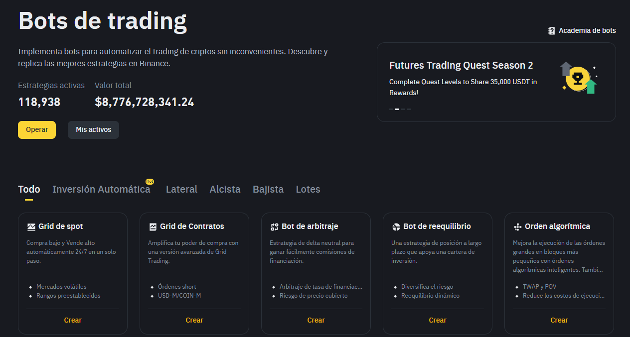 Binance lista nuevos pares de memecoins y suma bots de trading